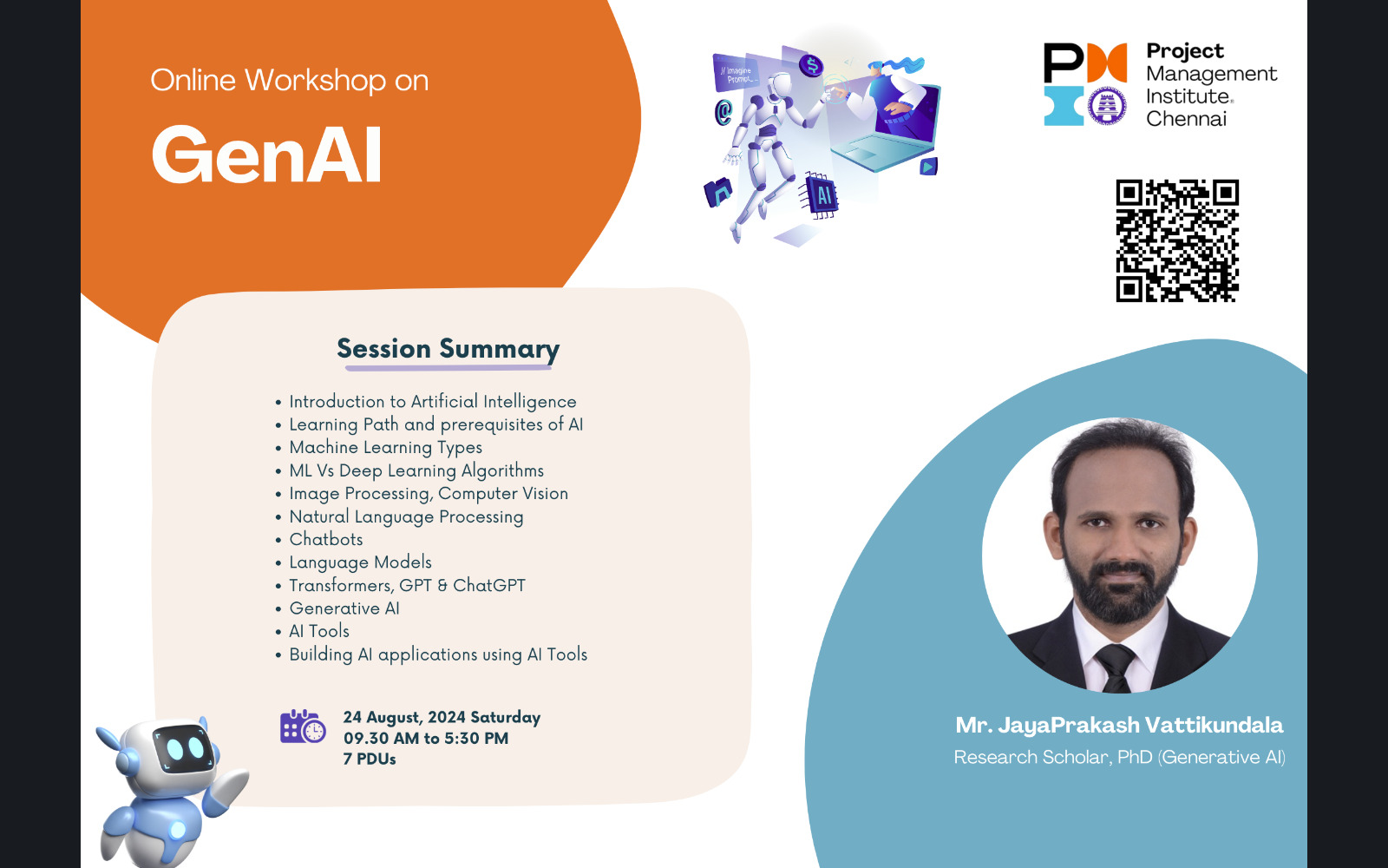 Artificial Intelligence Workshop - Project Management Institute Chennai Chapter