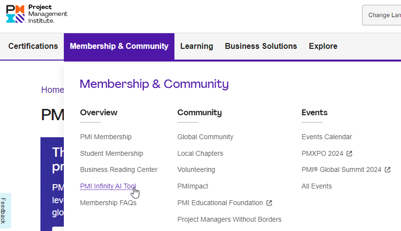 PMI AI Assistant - Project Management Institute Chennai Chapter